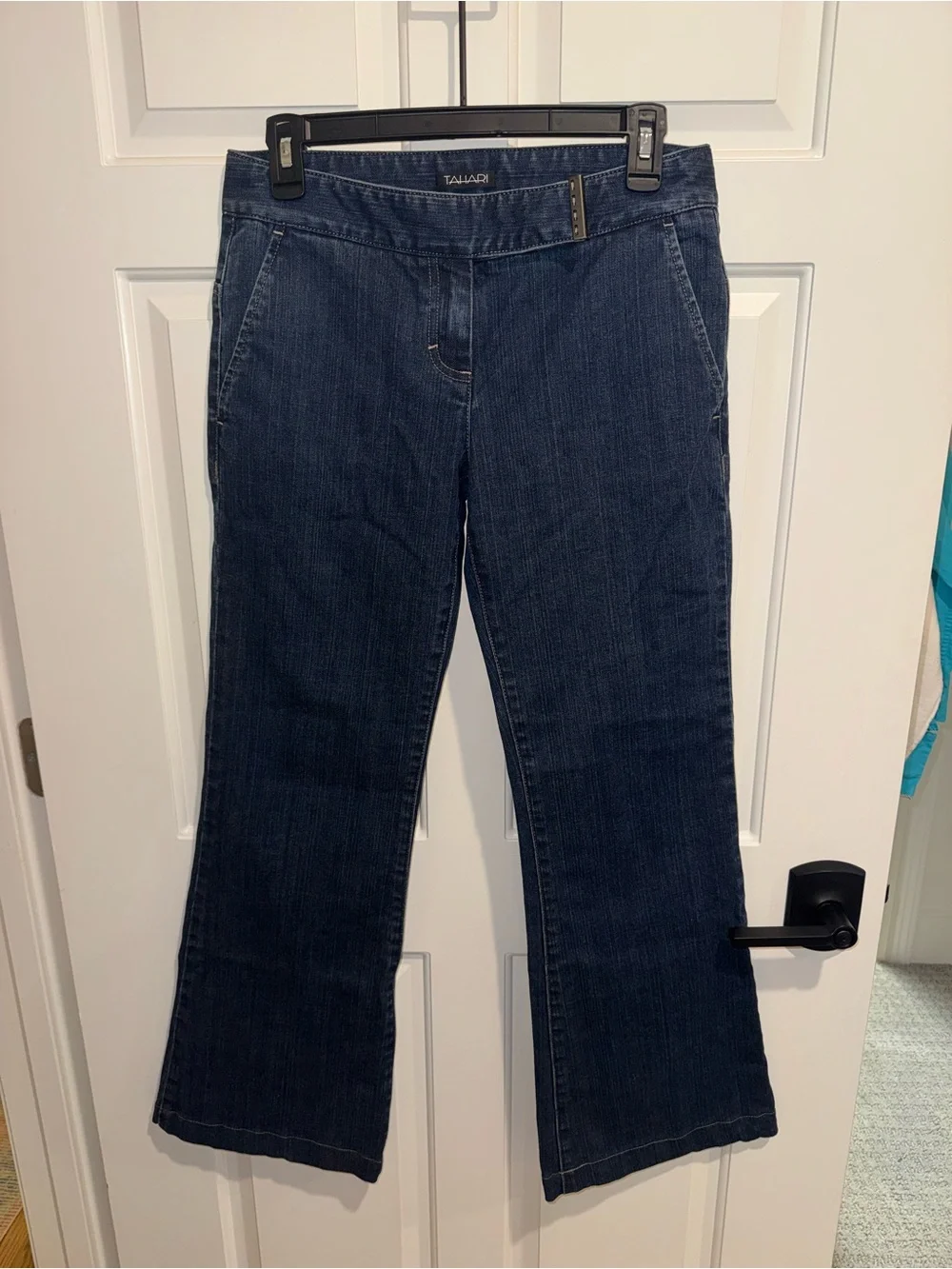 Tahari | Jeans | Tahari Dark Blue Cropped Bootcut Jeans | Poshmark